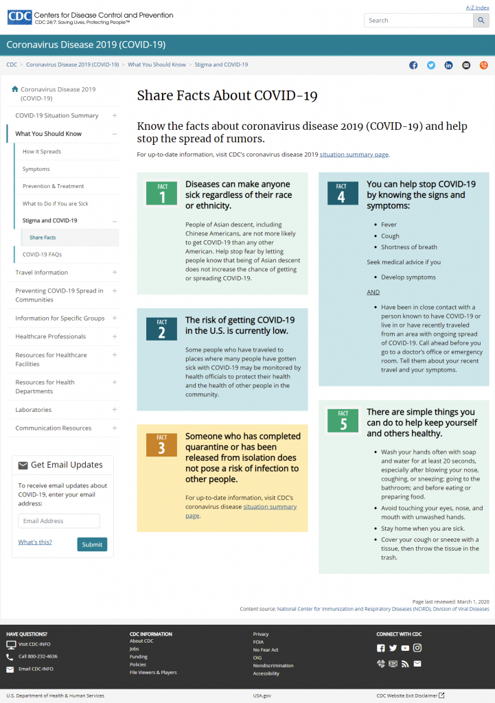 Share Facts About COVID-19 • The Musings of Brian Groce
